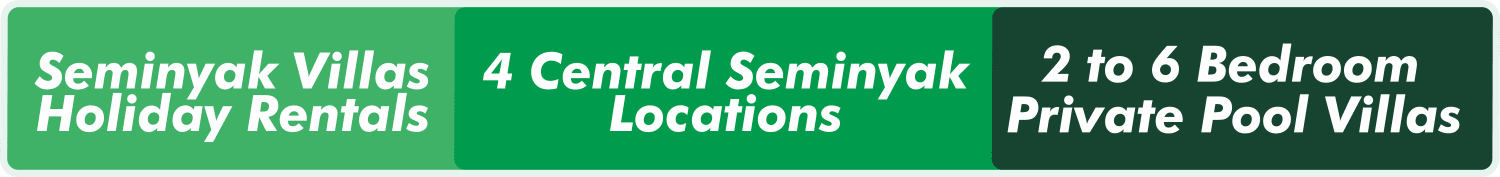 Seminyak Villas -The best 2 to 6 bedrooms are here! - Villa Bugis